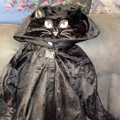 Disney Hocus Pocus Binx Black Cat Halloween Costume Union Suit Adult S ...