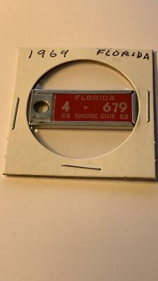 Vintage 1968-1969 FLORIDA DAV Tag (4-679) | eBay