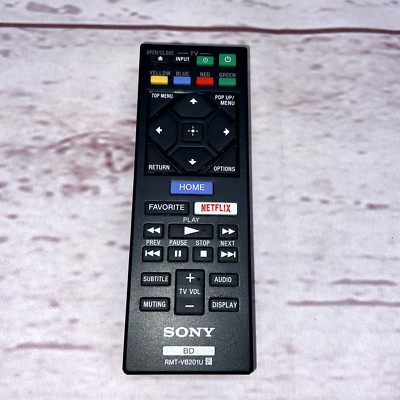 Sony BD RMT-VB201U Blu Ray Player Remote Remote Control | eBay