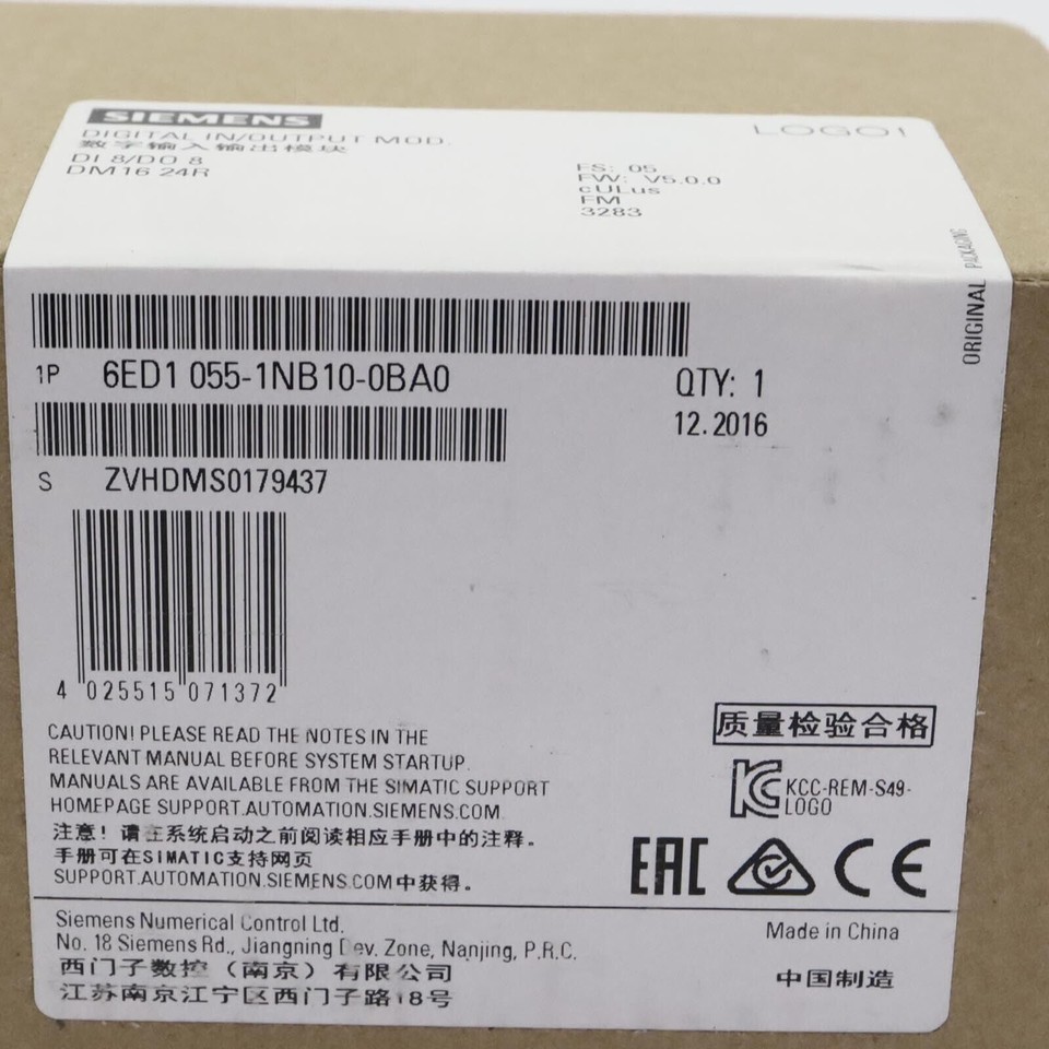 NEW SIEMENS 6ED1055-1NB10-0BA0 1PCs L0G0 Expansi0n M0dule 6ED1055-1NB10 ...