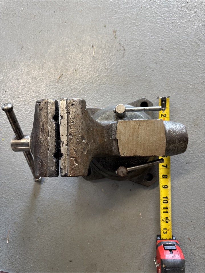 VISE 5” Bench Vise Old Vice Blacksmith Tool Excellent Mechanical Shape ...