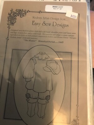 EASY SEW DESIGNS~DOLL CLOTHES PATTERN (Vintage) - Brown House Dolls ...