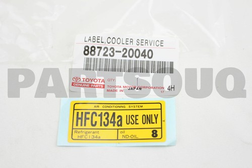 8872320040 Genuine Toyota LABEL, COOLER SERVICE CAUTION 88723-20040 | eBay