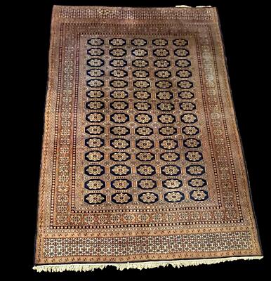 RUG. WOOL AND SILK. KNOTED BY HAND. PPS. TWENTIETH CENTURY | eBay