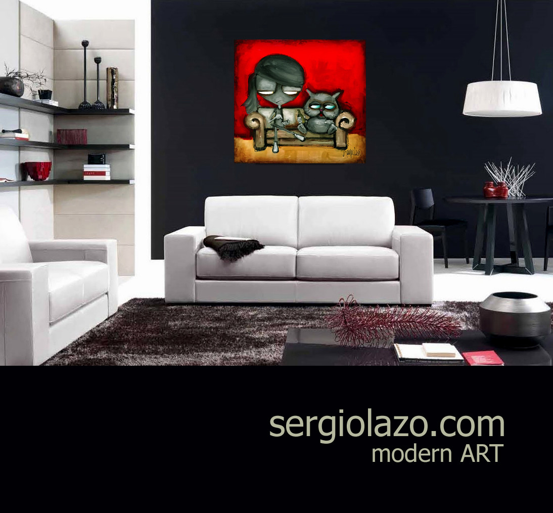 Made to Order - POP ART - Original Painting by SLAZO - Cat | eBay