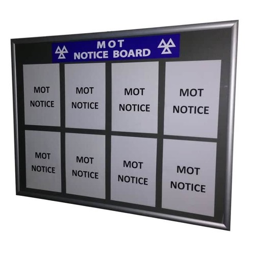 MOT Notice Board Mot Document And Notice Holder Snapframe SMS0093 | eBay