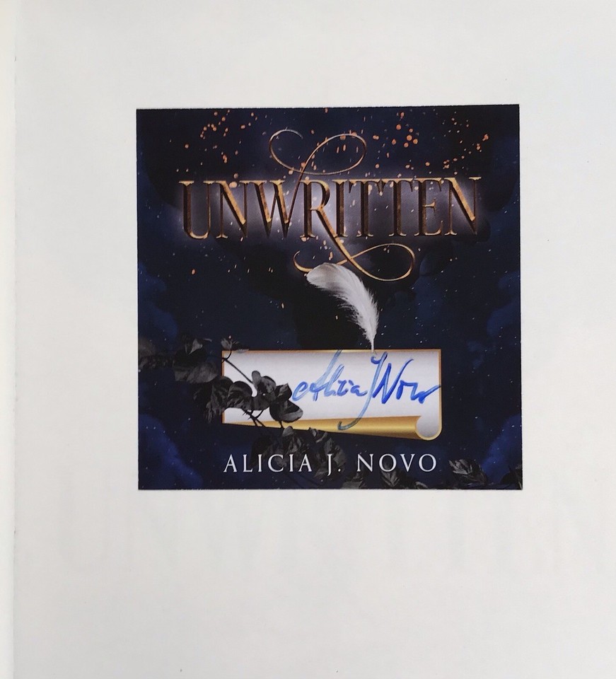 Unwritten by Alicia J. Novo, SIGNED 1st/1st Edition, Hardcover ...