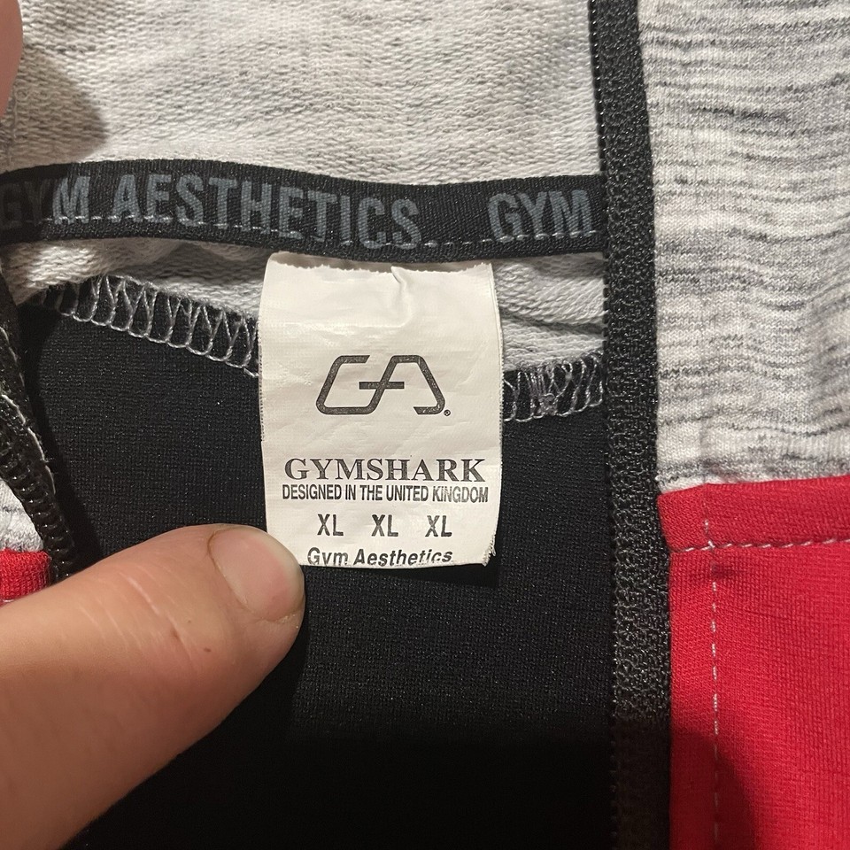 Gymshark Jacket Hoodie Zip Up Raglan Colorblock Athletic Pump Cover ...