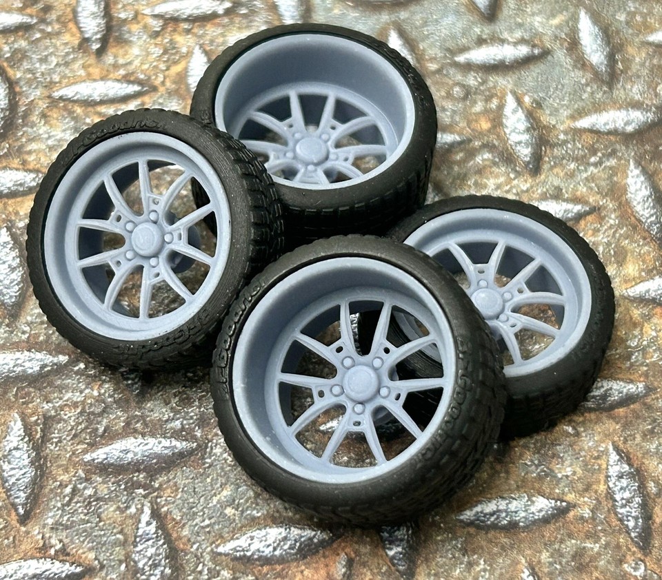 1/24 Scale: 21/20 Inch “Weld S80” Wheels W/ Wide Rear Street Tires | eBay