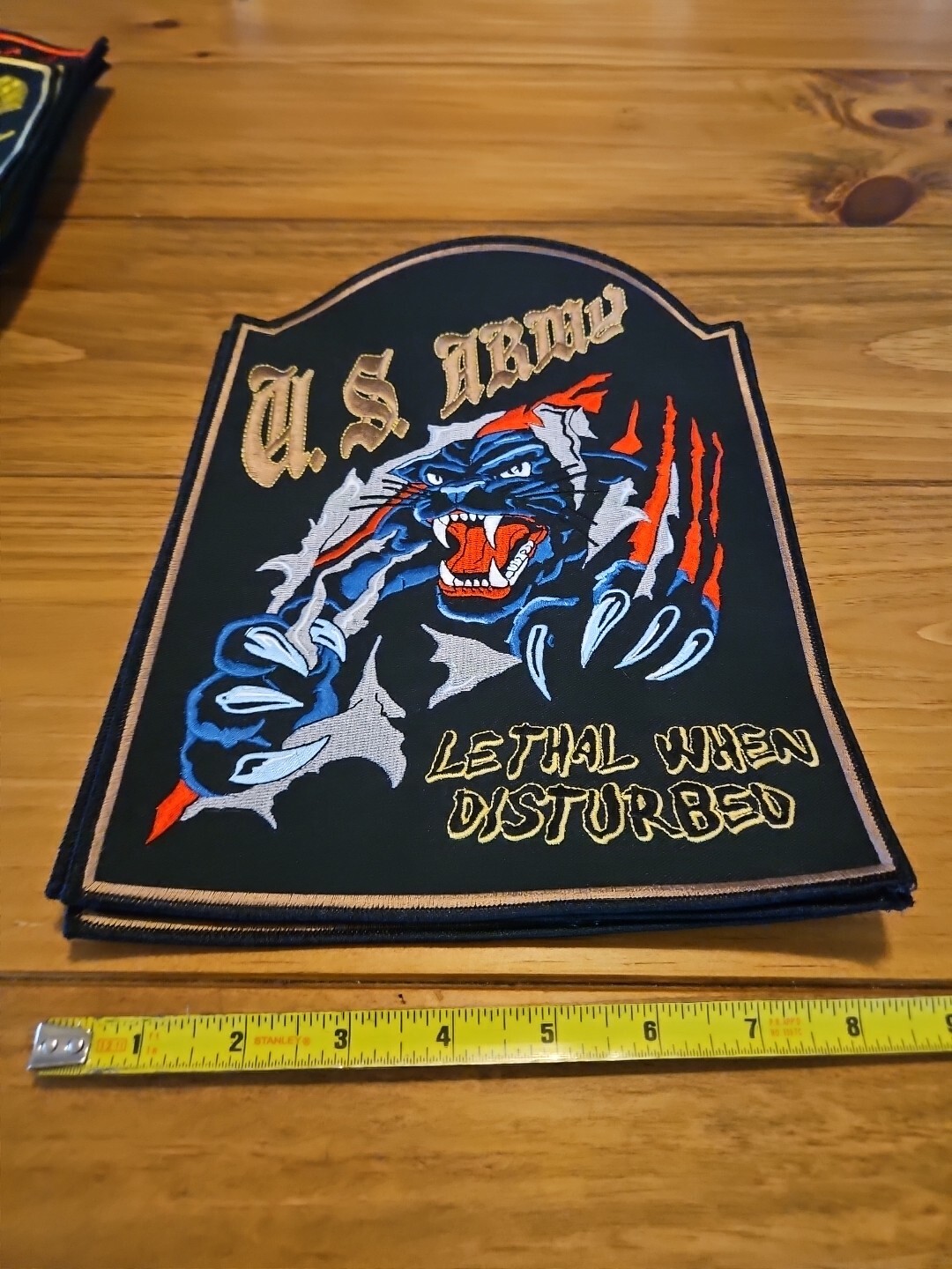 US ARMY "Leathal When Disturbed" Black Panther PATCH 8 1/2"x 12" | eBay