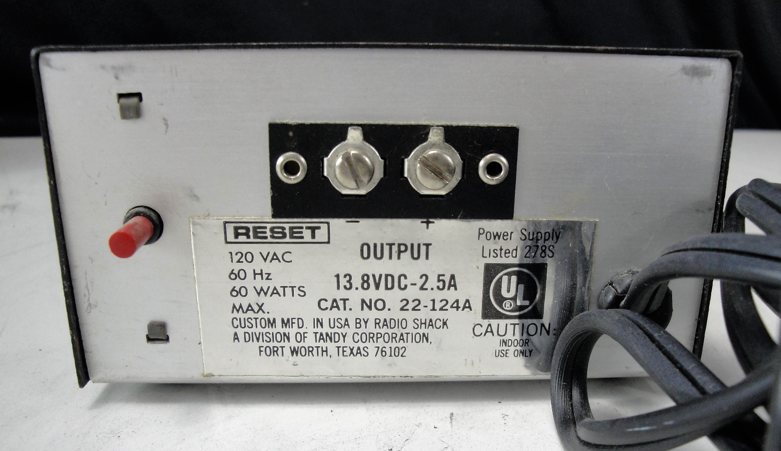 As-Is - Micronta Regulated 12 Volt Power Supply CAT. NO. 22-124A | eBay