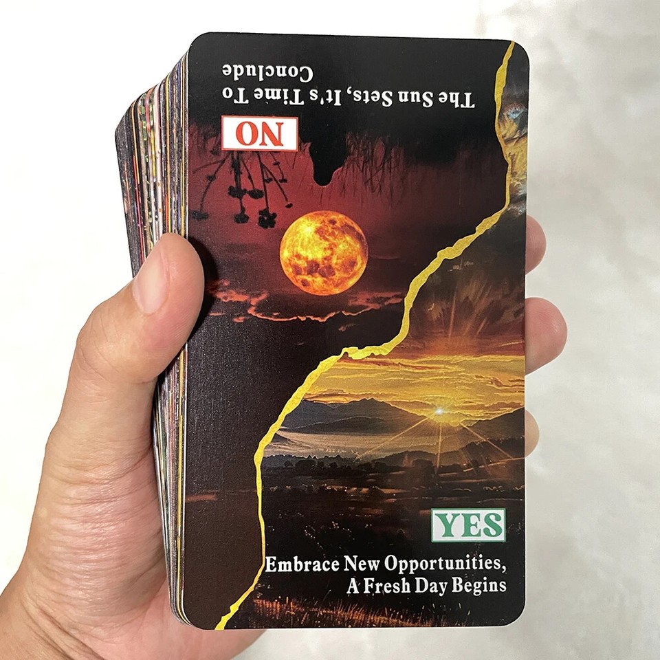 Tarot Deck,Yes or No Oracle Cards,Fortune Telling Toys,12x7cm,56-Cards ...