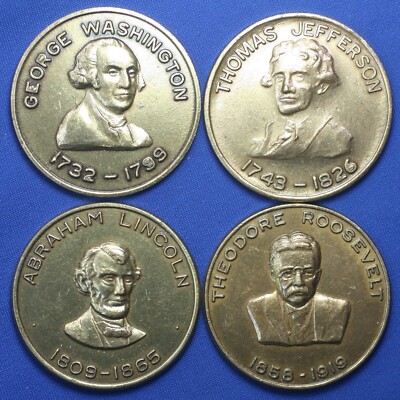 Four Great American Presidents with Their Famous Quotes Bronze ...