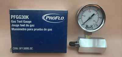ProFlo - Gas Test Gauge Assembly - 2" Dia - CRN: OF13895.5C - 0-30 PSI ...
