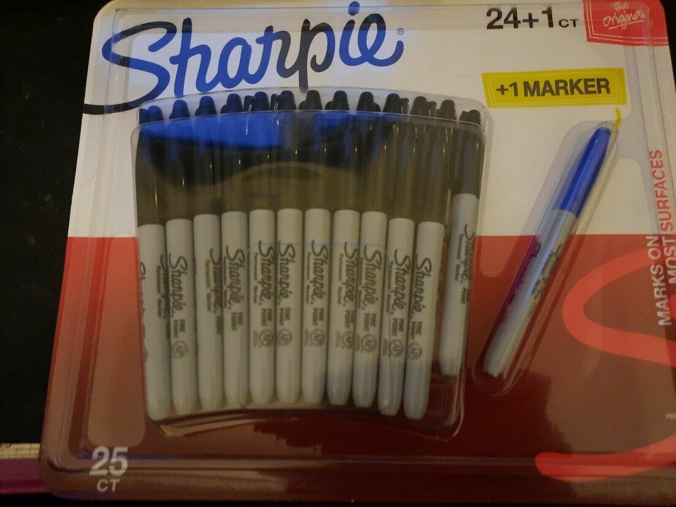 50x 100 x Sharpie Fine Point Permanent Markers bulk packs NEW GENUINE ...