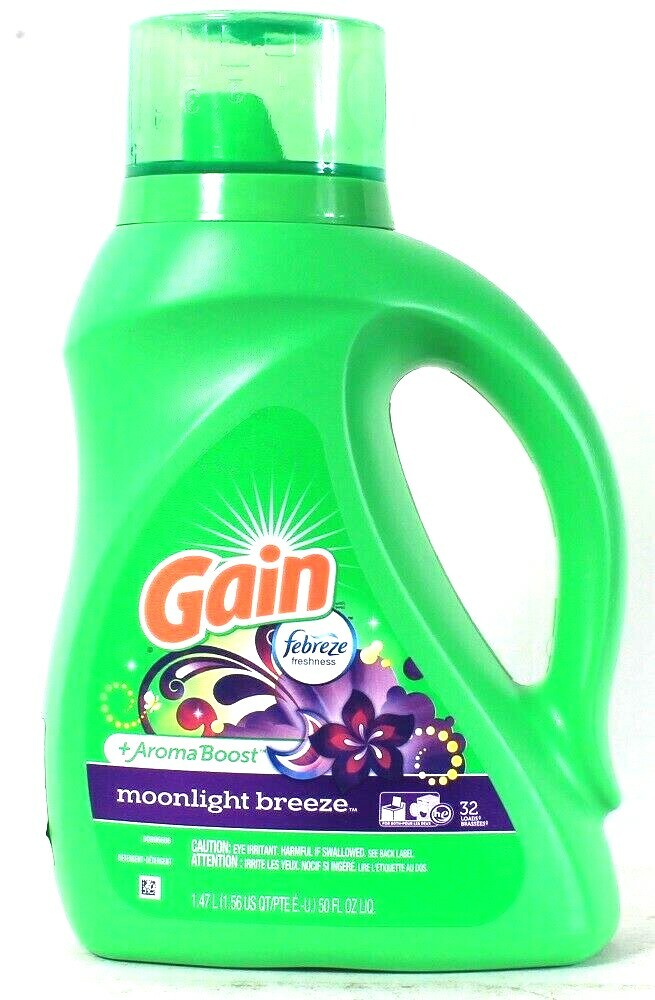 1 Bottle Gain 50 Oz Aroma Boost Febreze Fresh Moonlight Breeze 32 Lds ...