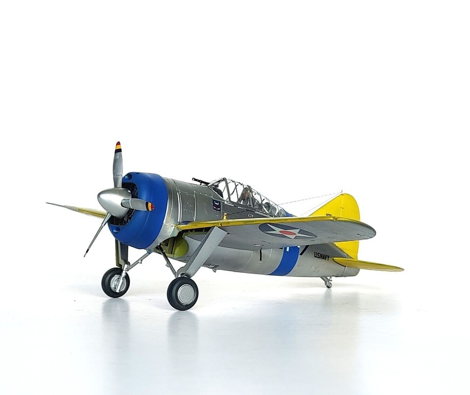 PRO Built Tamiya 1/48 Brewster F2A-2 Buffalo, VF-2, USS Lexington | eBay