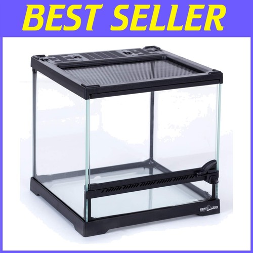 Mini Reptile Glass Terrarium 8x8x8 - Front Opening Door | eBay