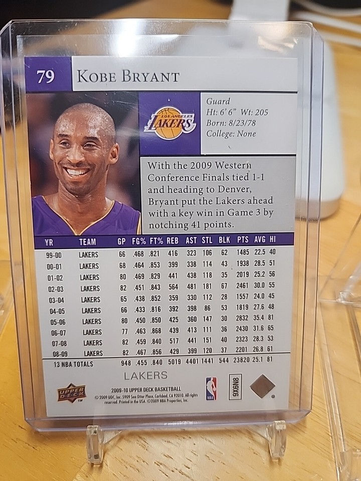 2009-10 UPPER DECK KOBE BRYANT #79 LAKERS | eBay