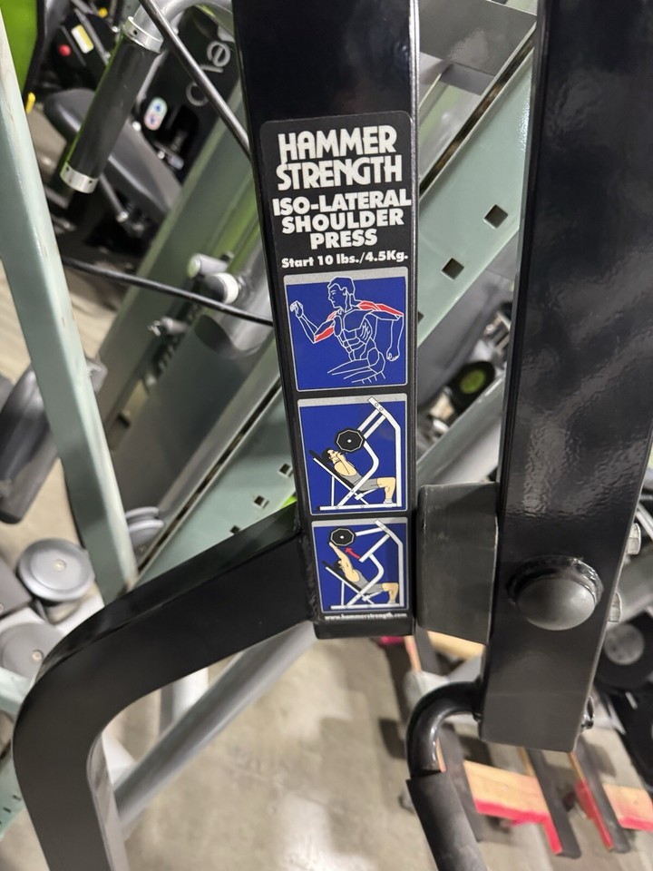 Hammer Strength Iso Lateral Shoulder Press IL-SP | eBay