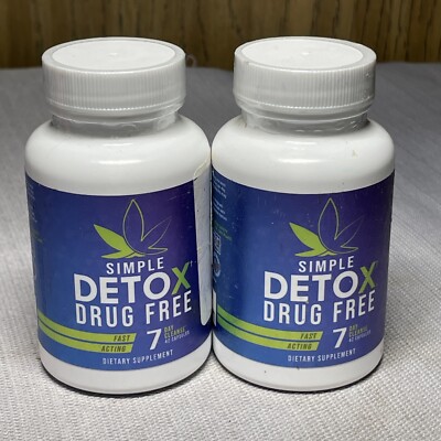 Simple Detox Drug Free Fast Acting 7 Day Cleanse 42 Caps Each Exp. 05/ ...