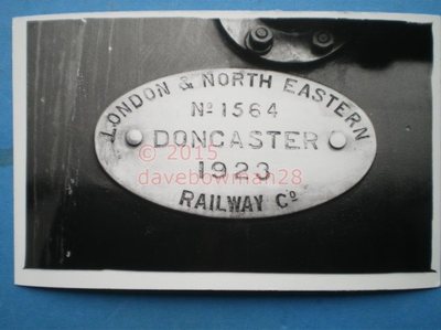 PHOTO LNER PLATE NO 1563 1923 | eBay UK