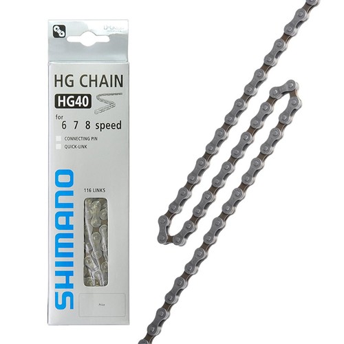 Shimano Tourney 6, 7, 8-Speed MTB/Bike Chain & Connecting Link CN-HG40 ...