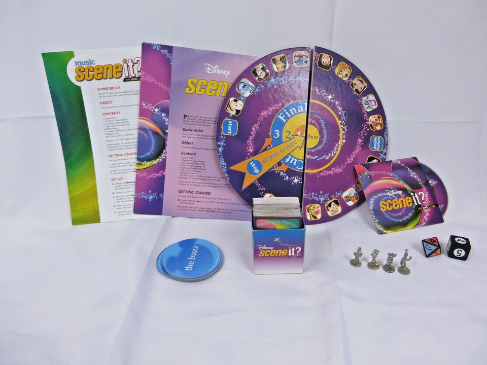 Disney Scene It Deluxe Edition DVD Game Collectors Tin 100% Complete ...