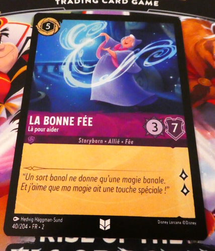 LORCANA TRADING CARD GAME TCG DISNEY CHAPITRE 2 CARTE BONNE FEE 40/204 ...