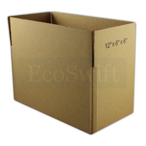 30 12x6x6 EcoSwift Cardboard Packing Moving Shipping Boxes Corrugated ...