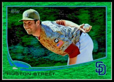 2013 Topps Emerald #549 Huston Street San Diego Padres MLB Baseball ...