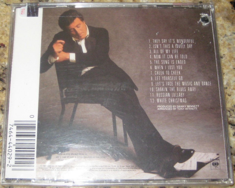 Bennett / Berlin by Tony Bennett (CD, Jan-1987) Columbia CK 44029 ...