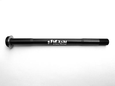 MT ZOOM SHIMANO E-THRU REAR THRU AXLE 12mm x 142mm x BLACK T6 V. light ...