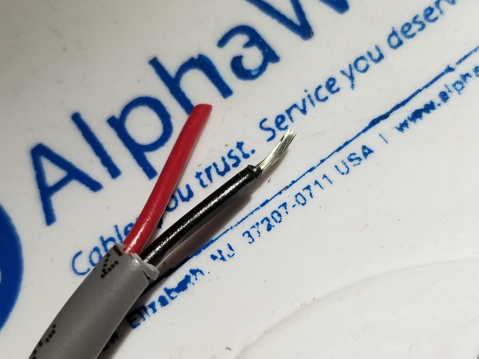 100ft Alpha Wire 1895C 20/2C Cabled Control/Communications Cable 300V ...