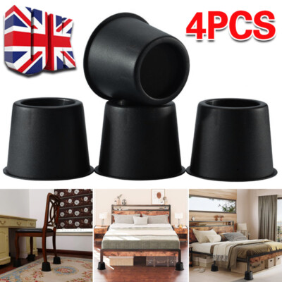 4X Bed Risers Armchair Furniture Table Desk Blocks Elephant Feet Chair ...