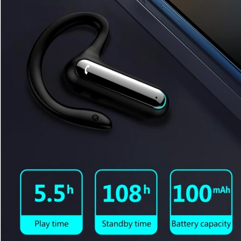 Wireless Bluetooth 5.2 Earpiece Noise Cancelling Headset Driving ...