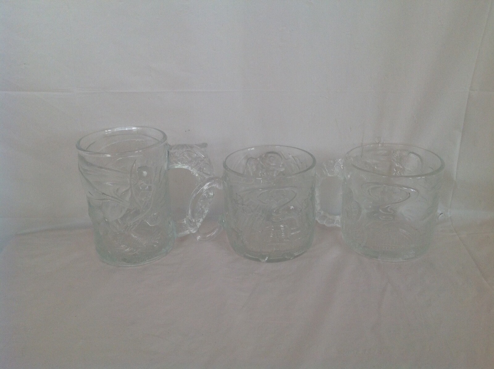 '95 McDonald's Batman Forever Clear Glass Mug Lot of 3 - Two-Face ...