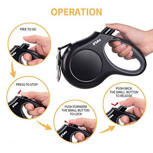 Fida Retractable Dog Leash Large Breed Heavy Duty 16 ft Dog Walking ...
