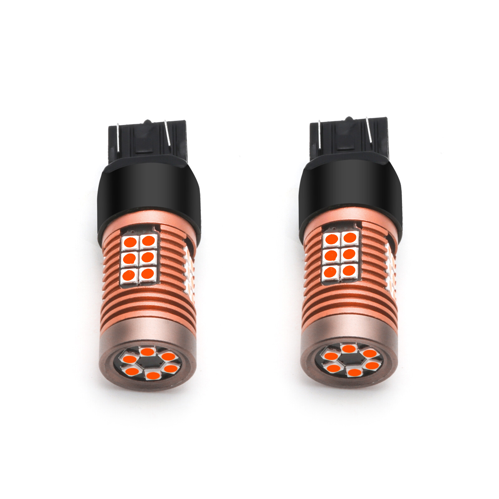 2x 7443 7440 7444NA Super Bright Red LED Brake Tail Light Bulbs 30-SMD ...