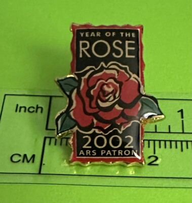2002 Year of the Rose Red Roses Ars Patron Lapel Pin Collectible | eBay