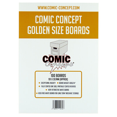 Comic Concept Acid Free Comic Backing Boards -- GOLDEN Age Size ...