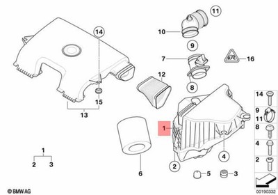 Genuine BMW X1 E81 E82 E84 E87 E88 E90 E91 E92 E93 Intake assy ...