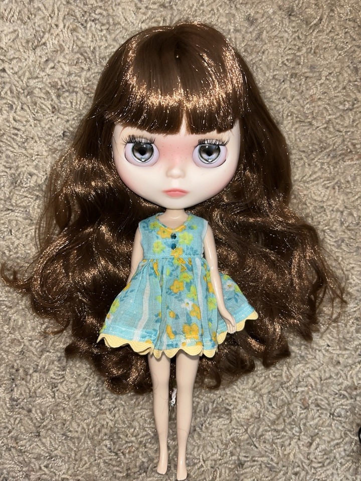 Blythe Doll OOAK Custom Doll W/ Tattoo Forehead Takara Body | eBay