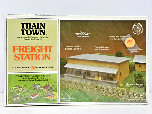 BACHMANN N SCALE U/A "TRAIN TOWN FREIGHT STATION" PLASTIC MODEL KIT | eBay