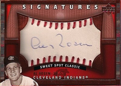 AL ROSEN 2005 Upper Deck Sweet Spot Classic Autograph Cleveland Indians ...