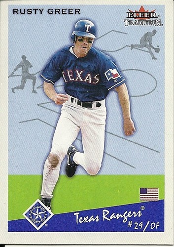 2002 Fleer Tradition Rusty Greer 63 Rangers | eBay