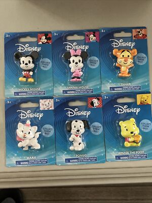 Disney Mini Figure Collectibles, Mickey Mouse, Minnie Mouse, Winnie The ...