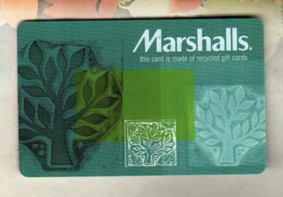 MARSHALLS Trees, Recycle ( 2008 ) Gift Card ( $0 ) | eBay