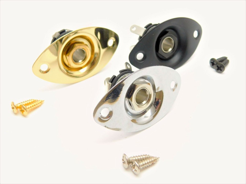 Electric Guitar Jack Plate Input Output Jackplate Oval For Telecaster ...