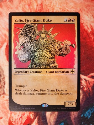 Zalto, Fire Giant Duke Showcase Adventures in the Forgotten Realms Foil ...
